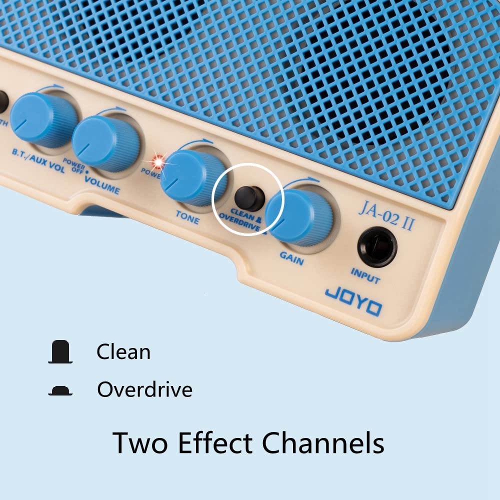 Portable Electric Guitar Amp Wireless Guitar System 5W Mini Practice Guitar Amp 2.4GHz Guitar Transmitter Receiver Built-in Rechargeable