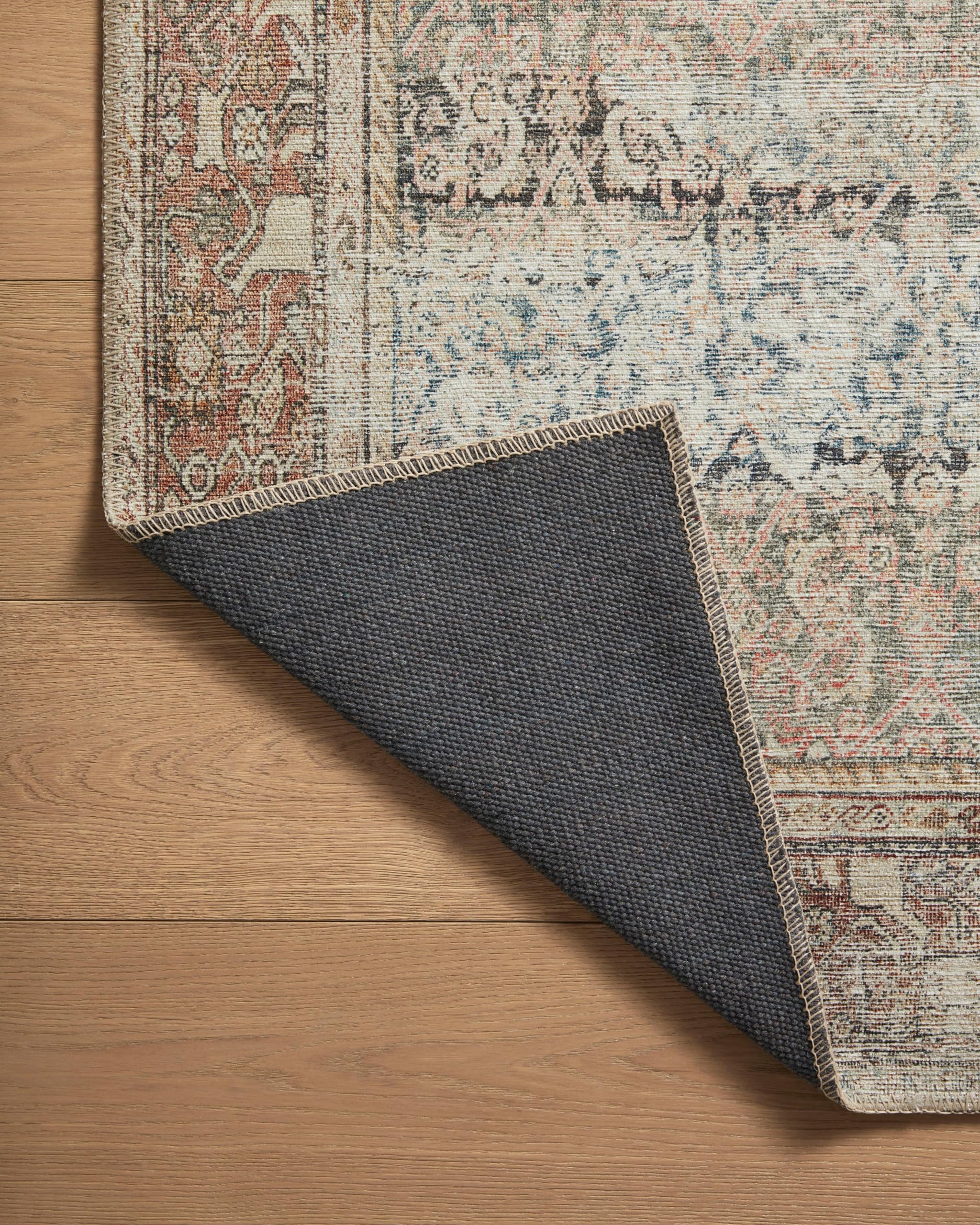 Loloi Amber Lewis x Loloi Georgie Collection GER-09 Multi / Spice, 8'-4" x 11'-6", 0.19" Thick Area Rug