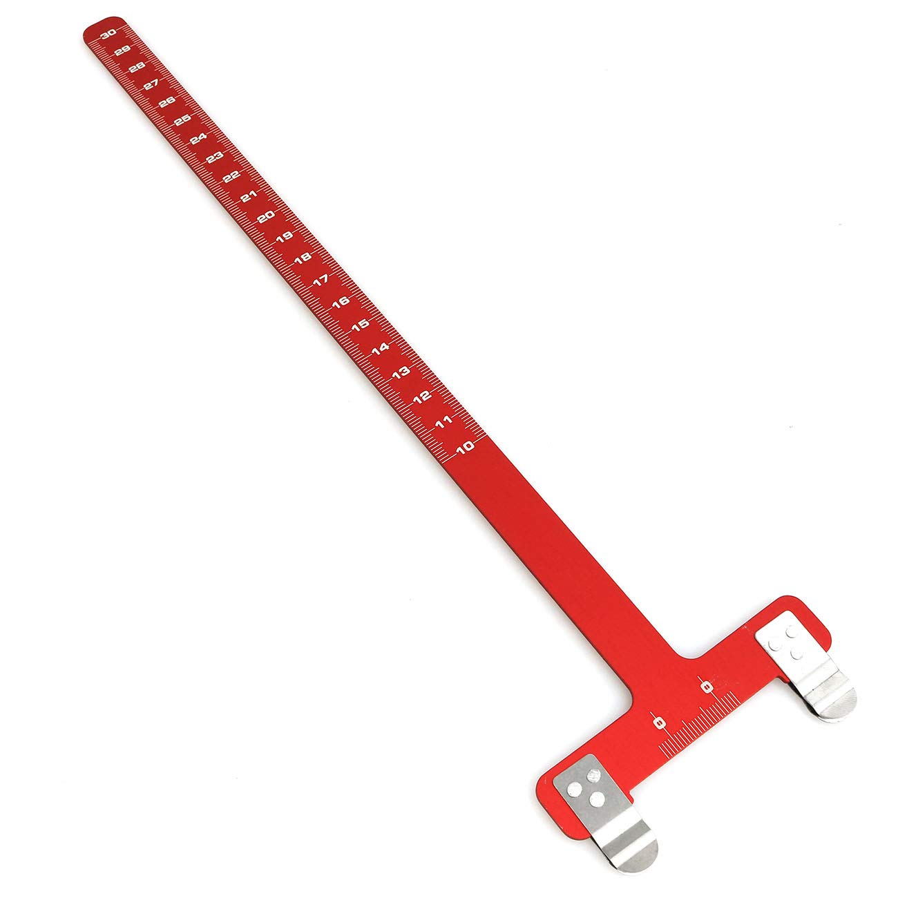 LQ Industrial T Square Bow Ruler 11.8 Inches Archery Bow Square T Shape Measurement Tool for Recurve Bow and Compound Bow Red