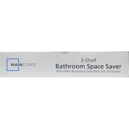 Mainstays 3-Shelf Bathroom Space Saver Chrome Finish