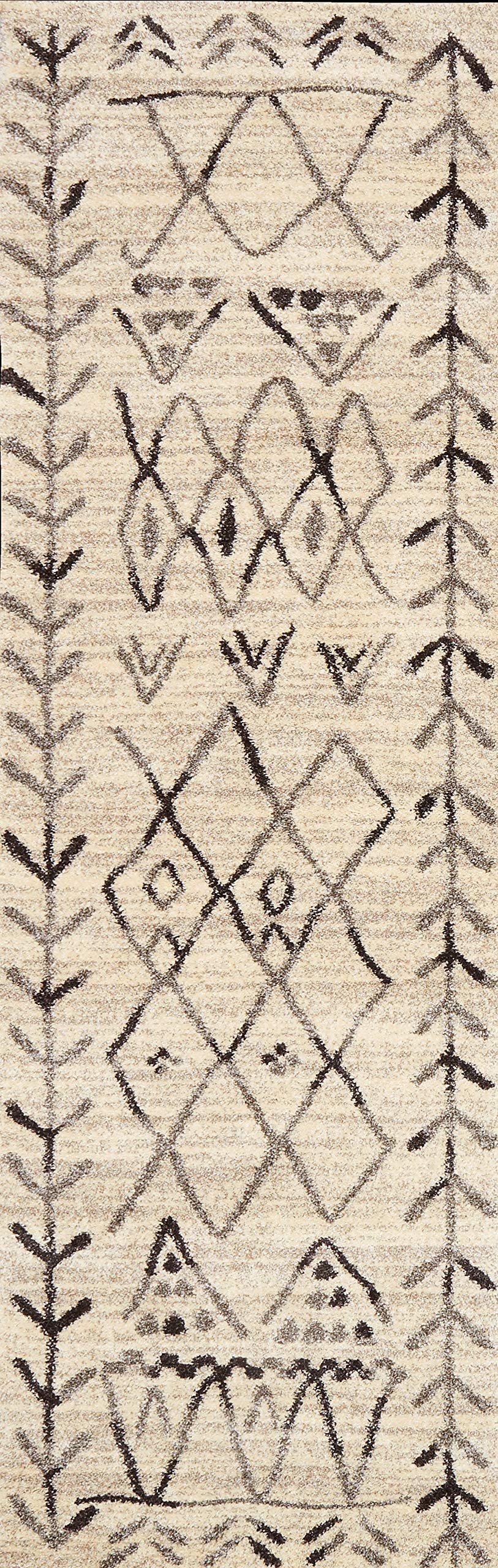 Loloi Emory Heather Gray/Black 5'-3" x 7'-7" Area Rug