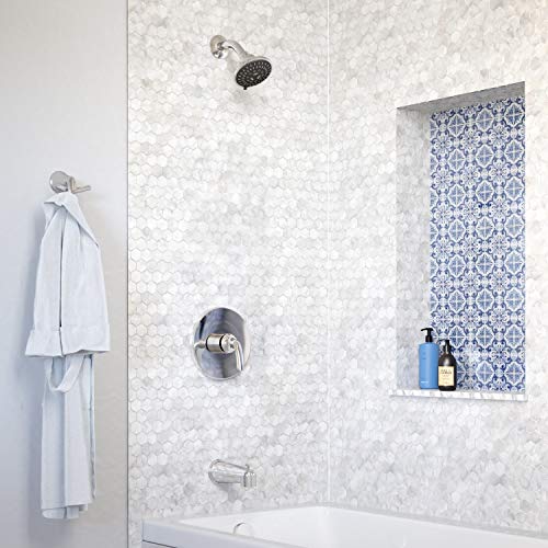 Symmons 5502-1.5-TRM Elm Single Handle 5-Spray Tub and Shower Faucet Trim ,Chrome - 1.5 GPM (Valve Not Included)