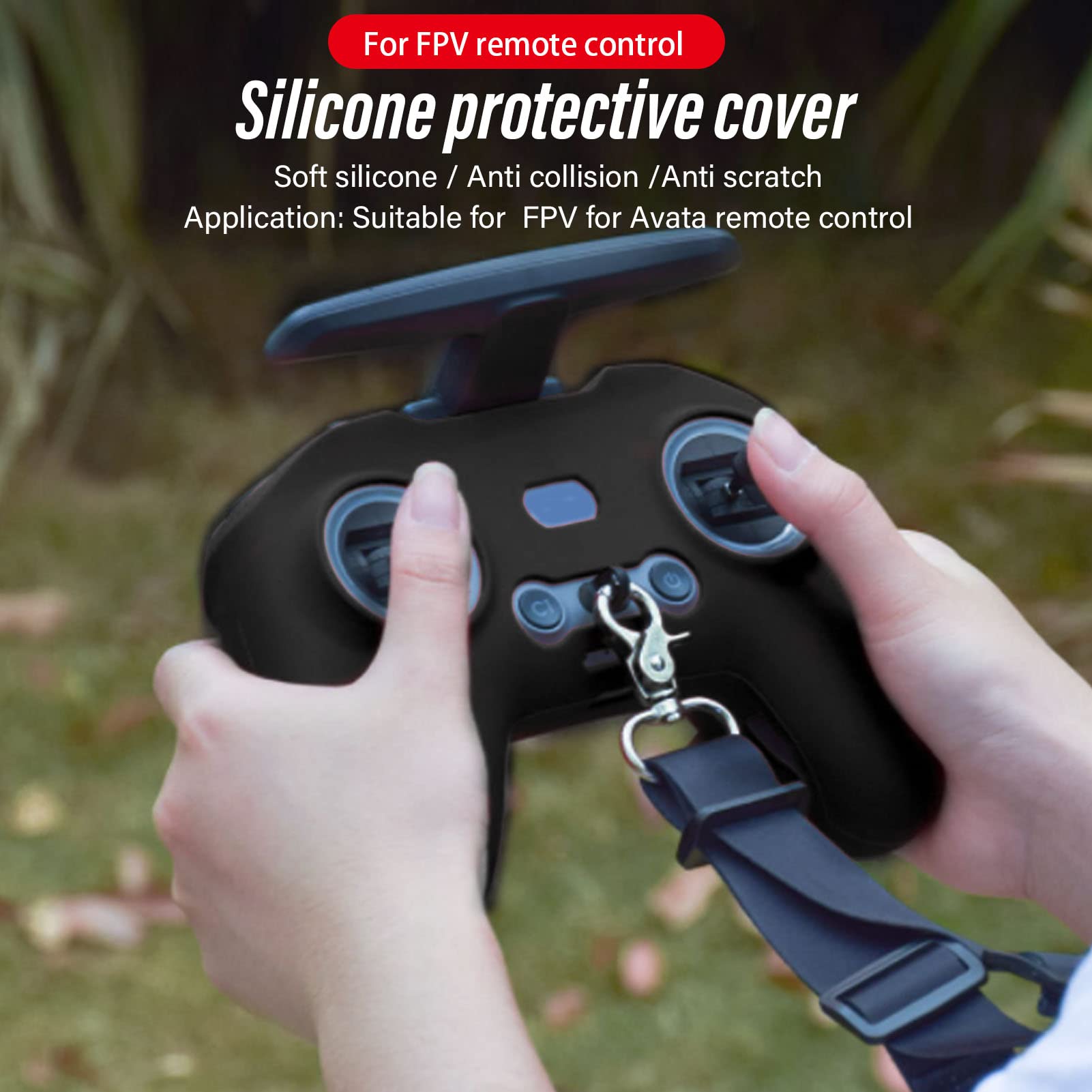 UBEF Controller Protector ScratchProof Oil Spray Coating Controller Protective Case for Drone Accessories (Black)