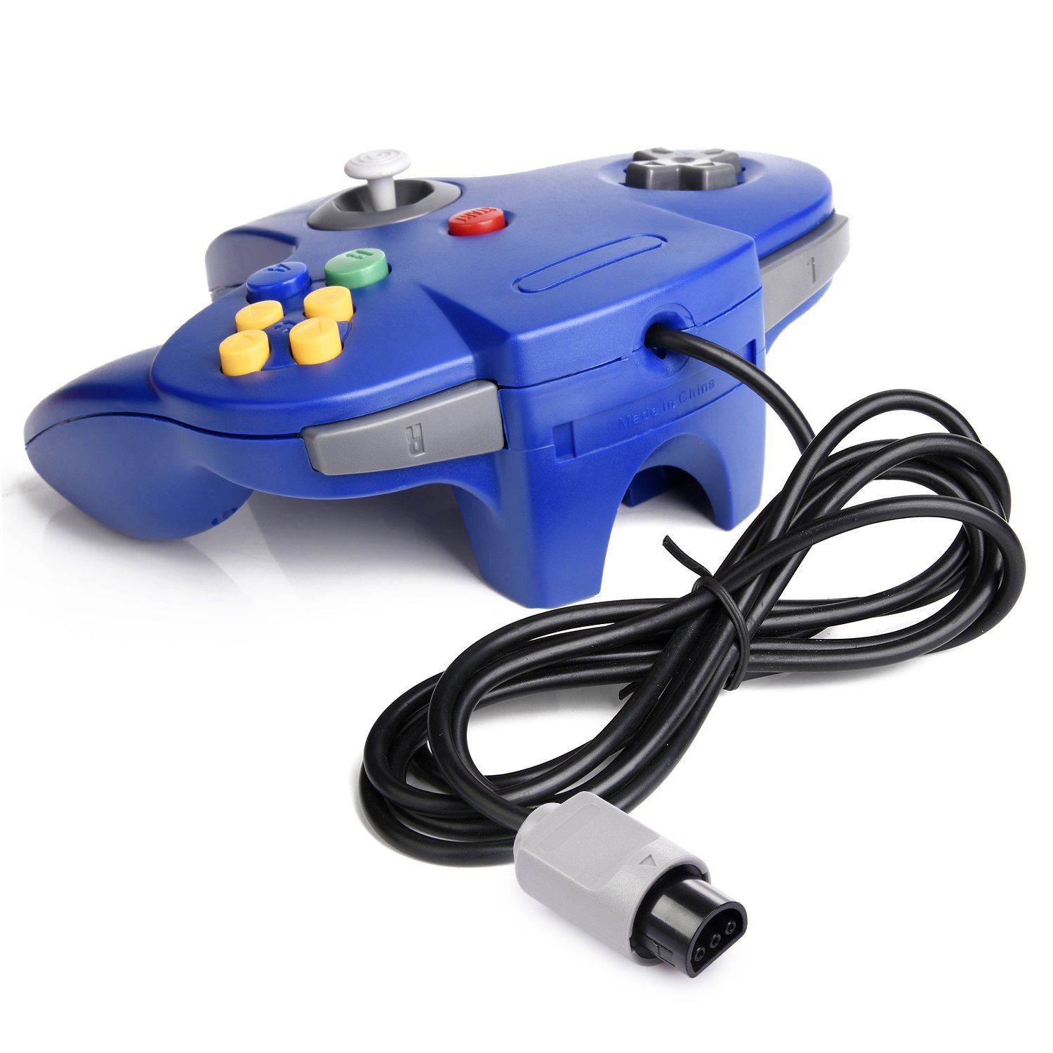 KIWITATA Classic N64 Controller, kiwitatá Retro N64 Wired Controller Gamepad Joystick Compatible with N64 Video Game Console System Blue