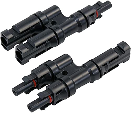 Powerwerx Solar Solar Connector T-Branch 2 to 1 Splitter MMF + FFM Pair