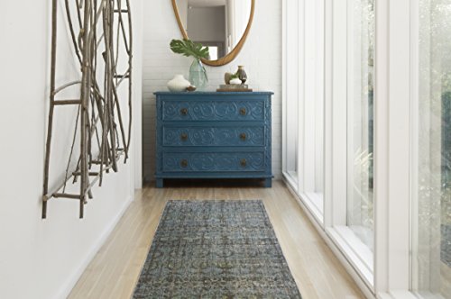 Loloi Javari Steel/Lagoon 6'-7" x 9'-4" Area Rug