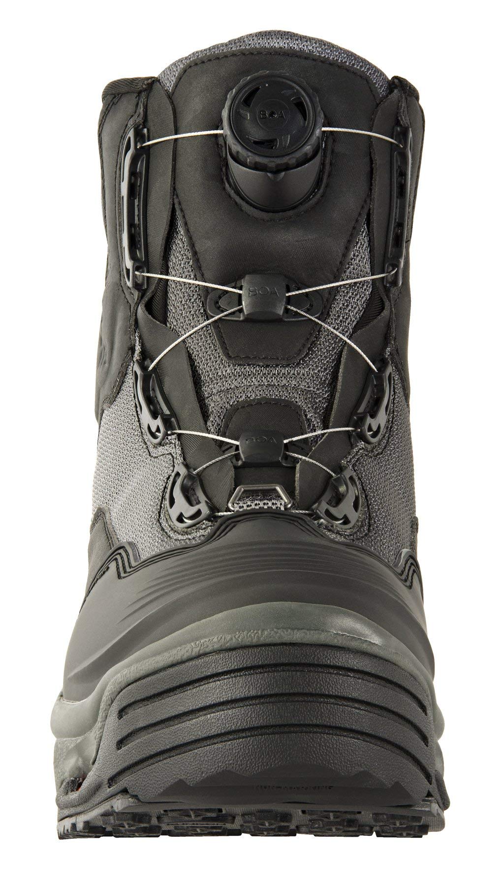 Korkers Men's Darkhorse w Studded Kling-On Soles, Black/Gunmetal, 9