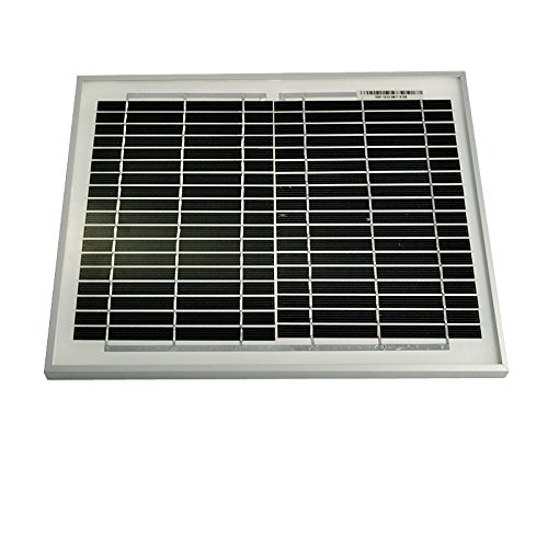 NUZAMAS 10W 12V Solar Panel Aluminium Frame Battery Charger Home Off Grid Caravan Boat Shed Car Motorhome Camping Fishing Hunting Portable Power