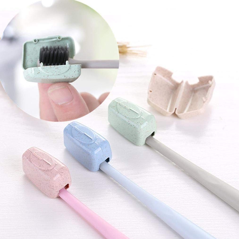 UKD PULABO Strong and Long-LastingToothbrush Case, 4Pcs Set Toothbrush Head Case Cover Wash Brush Cap Box for Home,Outdoor Travaling Protection,Toothbrushes Holder Creative Useful as shown