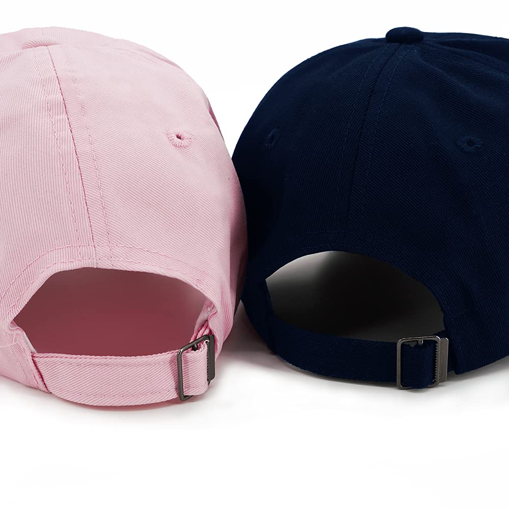 PopCrew™ Mom & Dad Hat | Funny Embroidered Adjustable Baseball Cap Gift for Couples Parents (Mom Life)