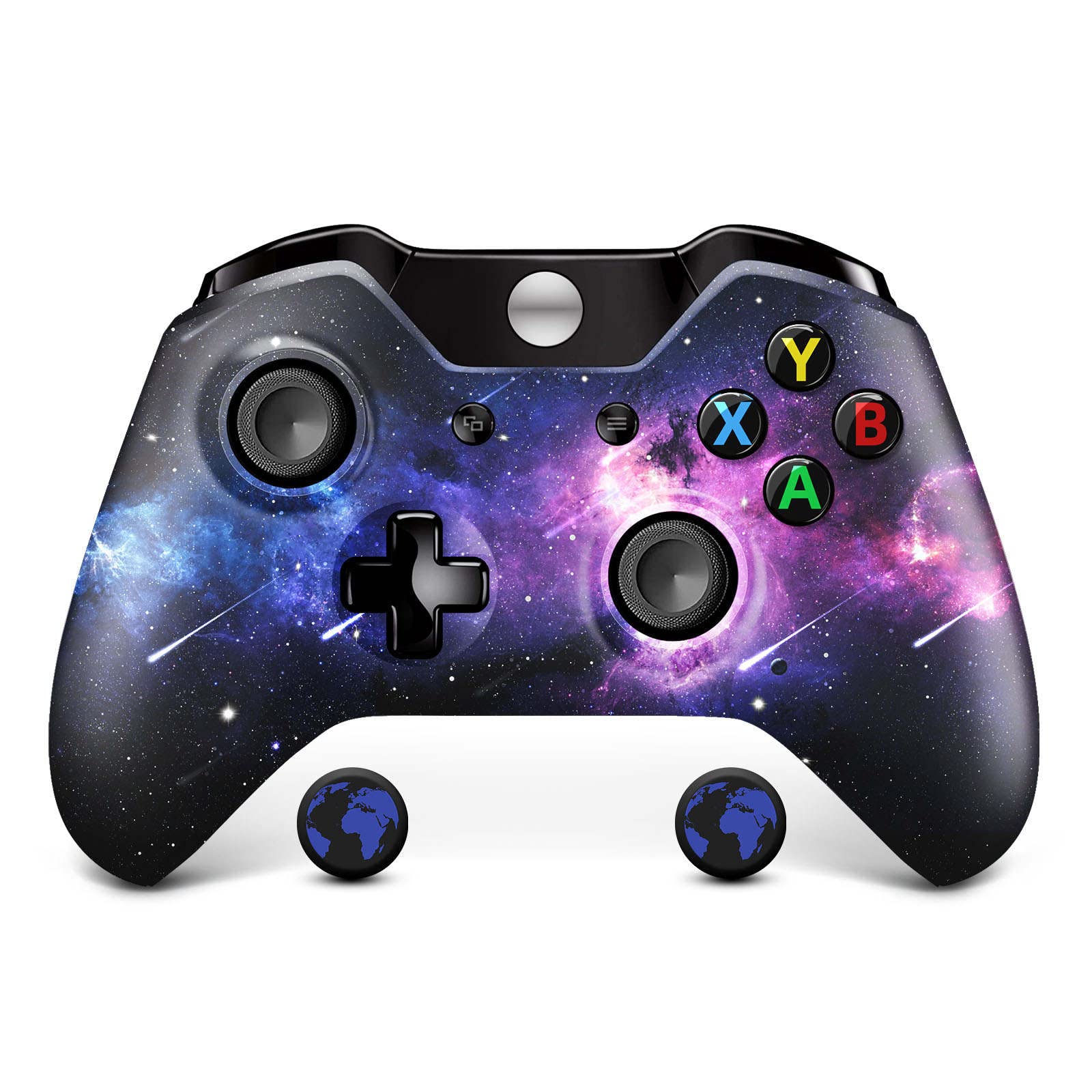 TUPSY Custom Wireless Controller Compatible with Xbox One/S/Xbox Series X/S/Window PC Galaxy Design with 3.5mm Audio Jack
