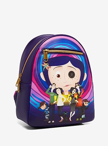 Loungefly Coraline Normal & Other World Group Mini Backpack