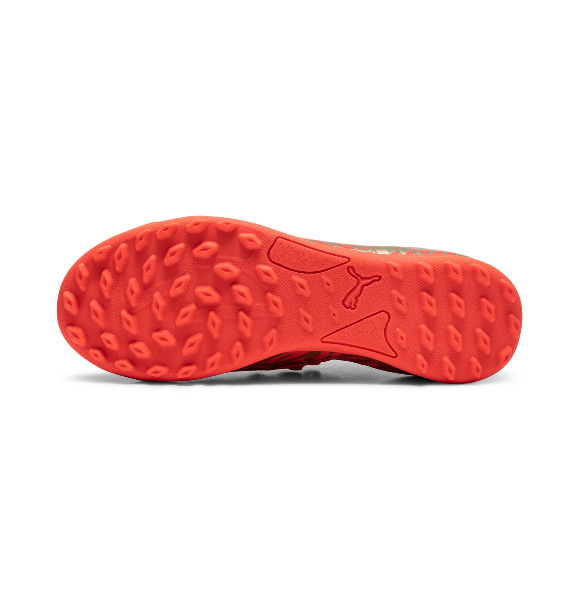 Puma Future Z 3.4 Neymar Jr. Turf Training Sneaker, Fiery Coral-Gold, 3 US Unisex Big Kid