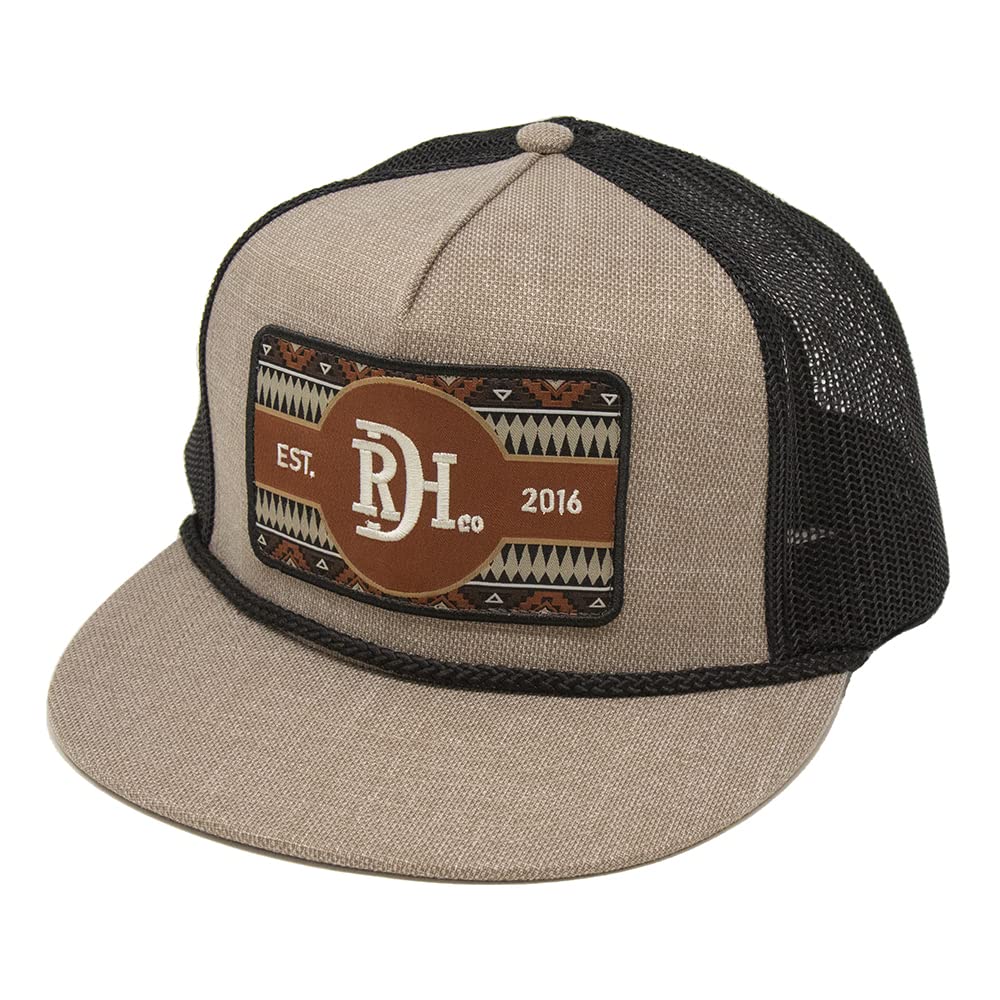 Red Dirt Hat Company Adjustable Snapback Hats (Tan/Black - Copper Heather), 0-8