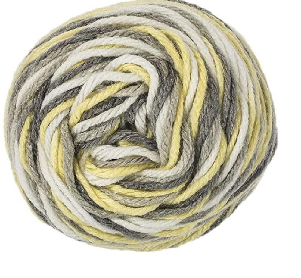 Red Heart with Love Yarn - Lemon Drop - 3 Pack Bundle with Bella's Crafts Stitch Markers
