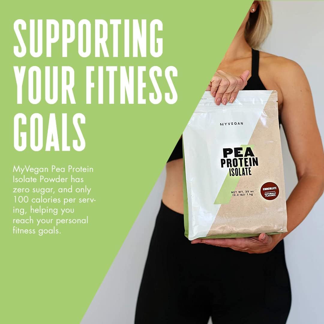 Myprotein® MYVEGAN Pea Protein Isolate Powder, Vanilla Stevia, 2.2 Lb (35 Servings)