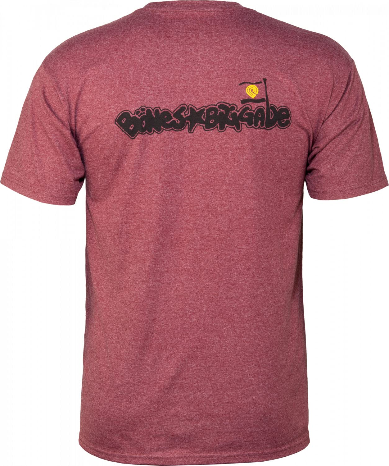Powell Peralta Skateboards Bones Brigade Animal Chin T-Shirt Burgundy Heather (Medium)