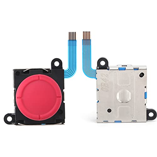 Shanrya Joystick Replacement, Thumb Stick Wear Resistant for Switch Lite Controller(red)