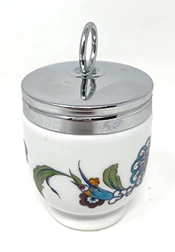 Royal Worcester Palmyra Porcelain Made In England Single Egg Coddler Poacher