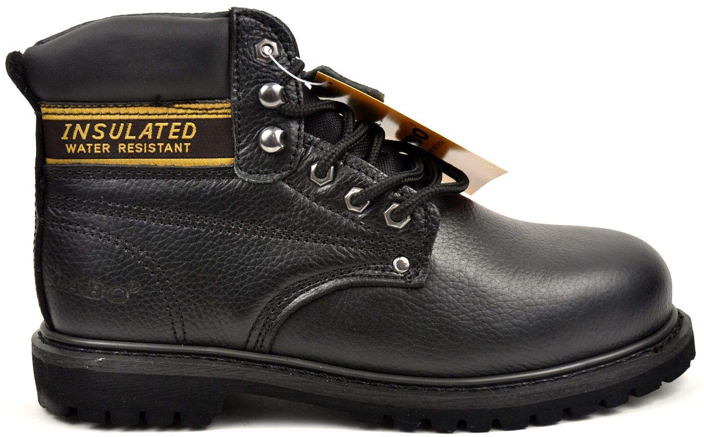 LABO Men's Genuine Leather Work Boot 512BLACK-14