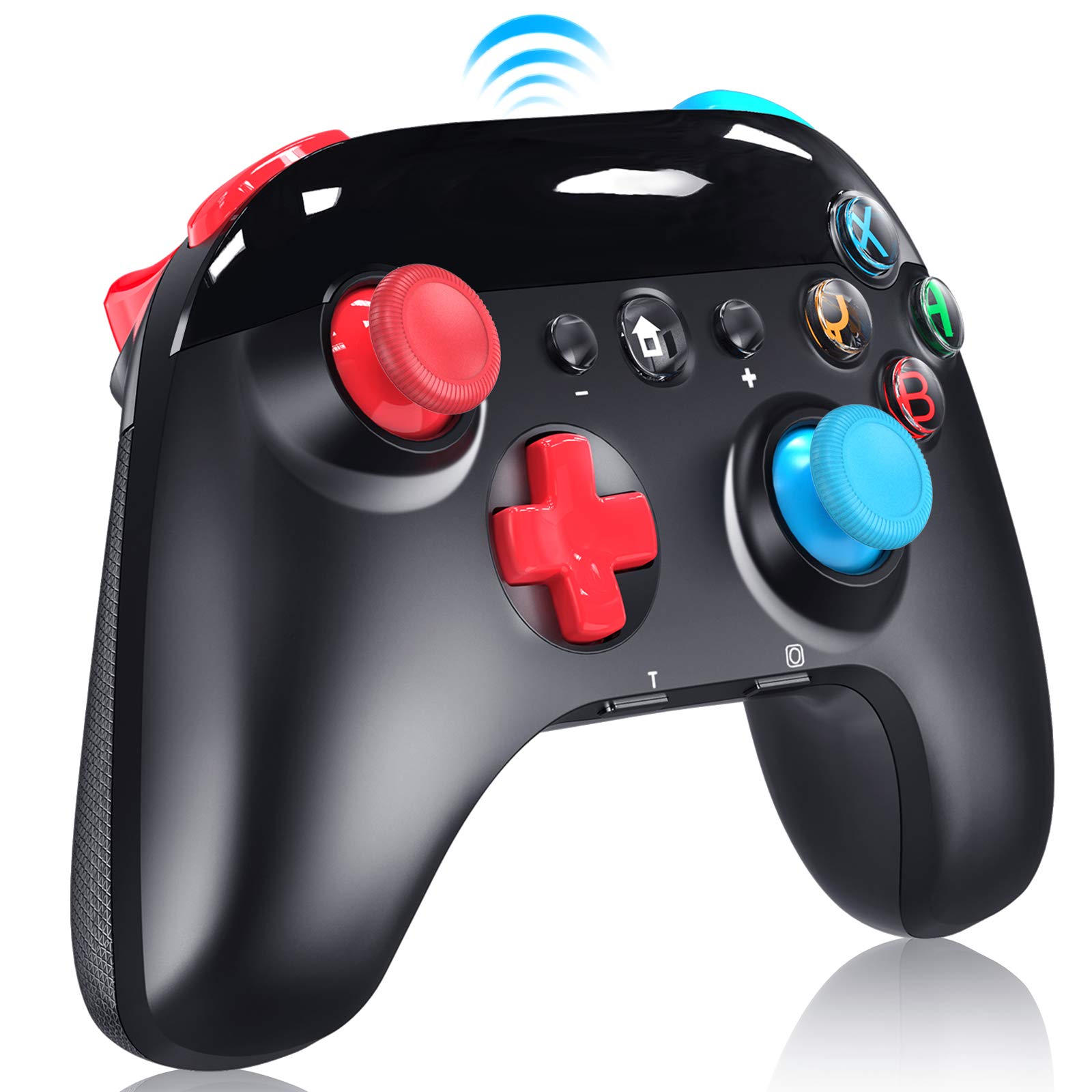 New Fi Switch Controller, Wireless Controller for Nintendo Switch/Lite with large battery,Precise Motion Control, Turbo, Vibration and Screenshot