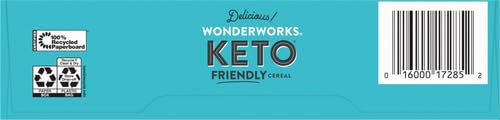 Peanut Butter Wonderworks Keto Friendly Breakfast Cereal, Keto Friendly Snack, 1g sugar, 10.6 oz