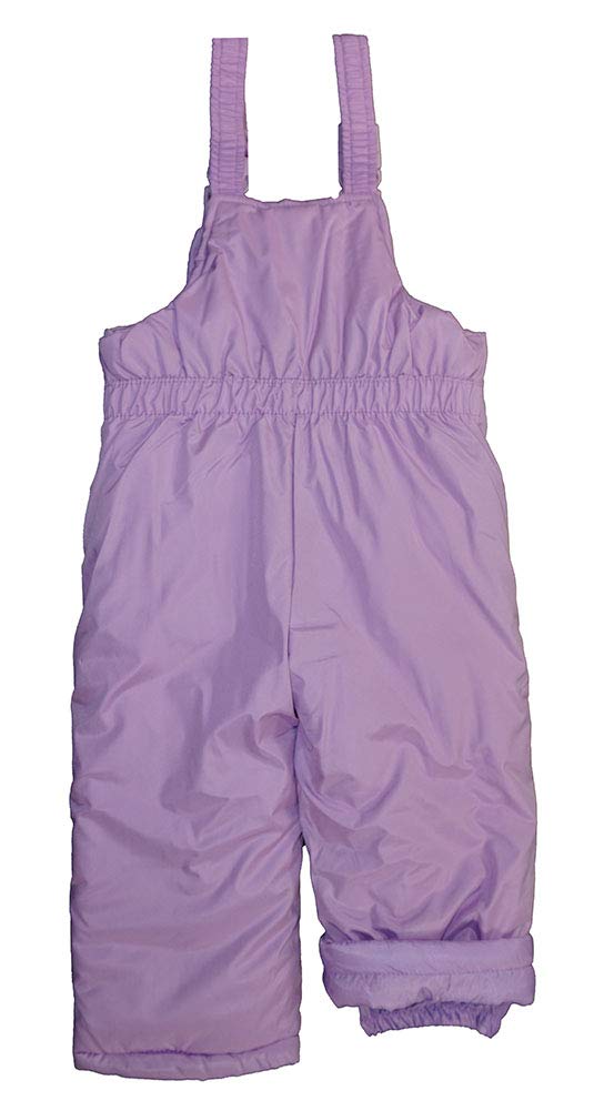 London Fog Girls' Little Snowsuit with Snowbib and Puffer Jacket, Violet Silver Foil, 5/6