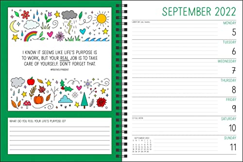 Positively Present 16-Month 2022-2023 Monthly/Weekly Planner Calendar: Wonderful Things Might Happen