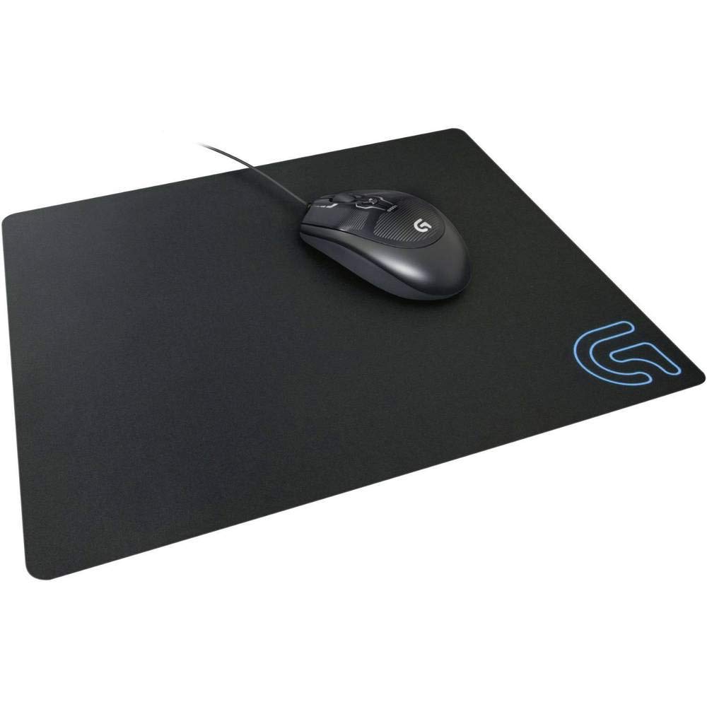 Logitech G240 Cloth Gaming Mouse Pad, 340 x 280 mm, Thickness 1mm, Moderate Surface Friction, Consistent Surface Texture, Stable, Comfortable Rubber Base, Rollable - Black