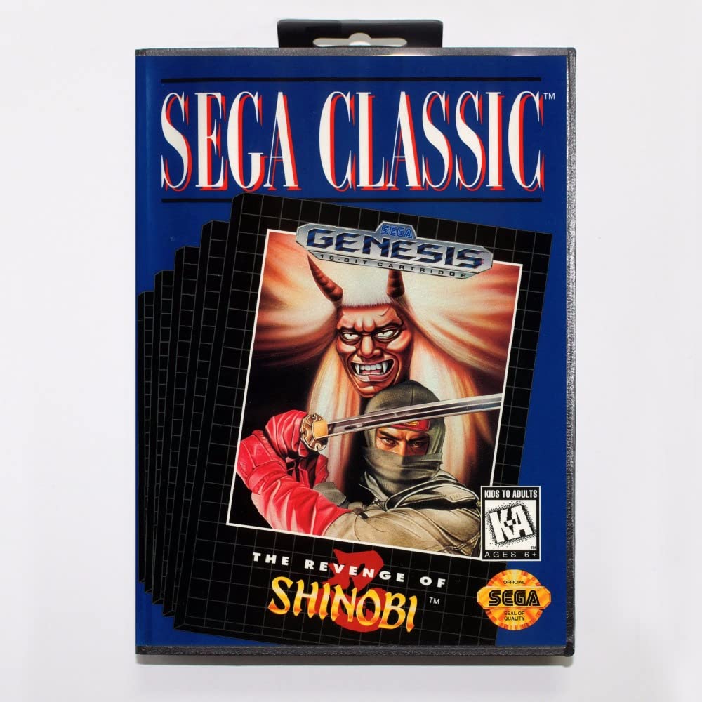 Revenge of Shinobi Game Cartridge 16 bit MD Game Card With Retail Box For Sega Mega Drive For Genesis