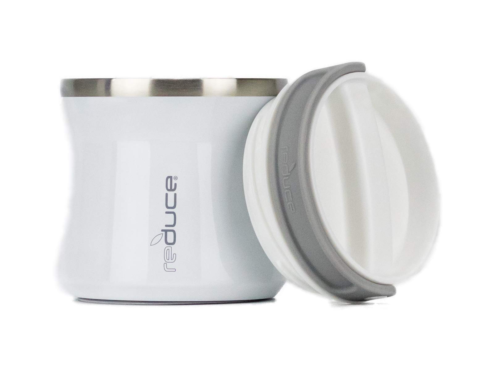 Reduce Insulated Food Container, 18 oz - 6 Hours Hot, 20 Hours Cold - These To-Go Thermal Food Containers are Perfect for On The Go Meals and Snacks - Leak-Proof and Dishwasher Safe - White