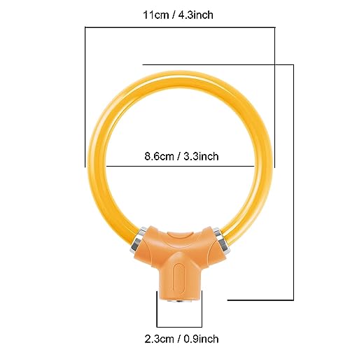 Lock Cable, Heavy Duty Bicycle U Lock, Combination Bicycle Lock, Alloy Cable Lock Anti Theft Bicycle Locks Dustproof Portable, Anti Rust Waterproof Lock, Lock with Mounting Bracket