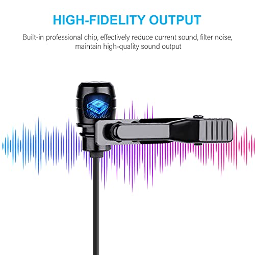 MICMOV Lavalier Microphone VD-s1 - Lapel Microphone with 3.5mm to Type-C Headphone Jack Adapter, Windshield Foam, Windscreen and Storage Case, Perfect for Camera, DSLR, iPhone, Android, Smartphones