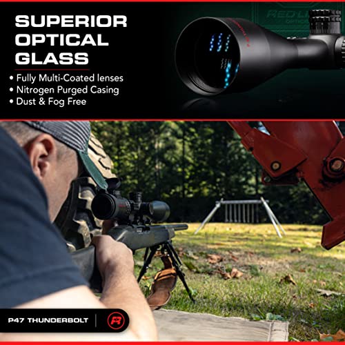 New, Red-Line Optics P-47 Thunderbolt Gen I 6-24x50, SFP, MRAD, 1" monotube, Hunting, Long-Range Precision, Target .22LR, 223, 308, 30-06 Competition Scope Designed in USA Based in WA (Flat Black) …