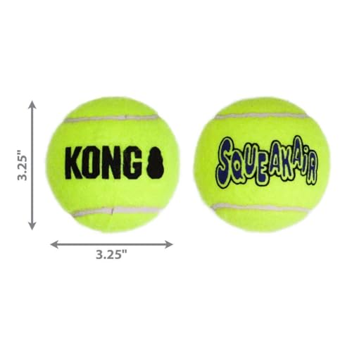 KONG Air Dog Squeaker Tennis Ball X-Large - 1 Pack - Pack of 4