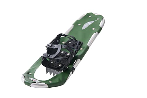 Redfeather Sport Snowshoes Kit with Trekking Poles and Carry Case for Men and Women 22/25/30 Inch - Aluminum Frame and 1 Pull Binding