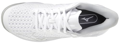 Mizuno Wave Exceed Tour 5 AC Women's Tennis Shoe | Women's Court Shoe | White/Silver | US Womens 8.5