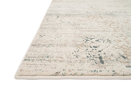 Loloi Area Rug, 5' 3" x 7' 6", Ivory/Stone