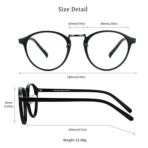 LifeArt Blue Light Blocking Glasses, Anti Eyestrain, Computer Reading Glasses, Gaming Glasses, TV Glasses for Women Men, Anti Glare (Black, 1.75 Magnification)
