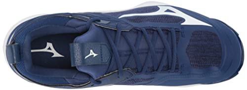 Mizuno Women's Wave Momentum 2 | Women's Indoor Volleyball Shoe | Navy/White | US Women's 7.5