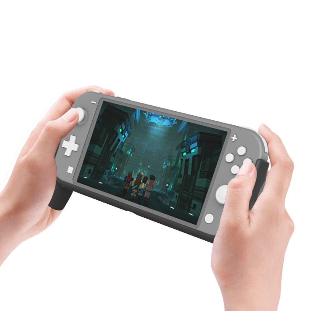MOSISO Hand Grip Case, Ergonomic Comfortable Controller Thumb Handle Grip Case Compatible with Nintendo Switch Lite (July 2019 Released 5.5 inch), Protective Portable Carrying Hard Shell Cover, Black