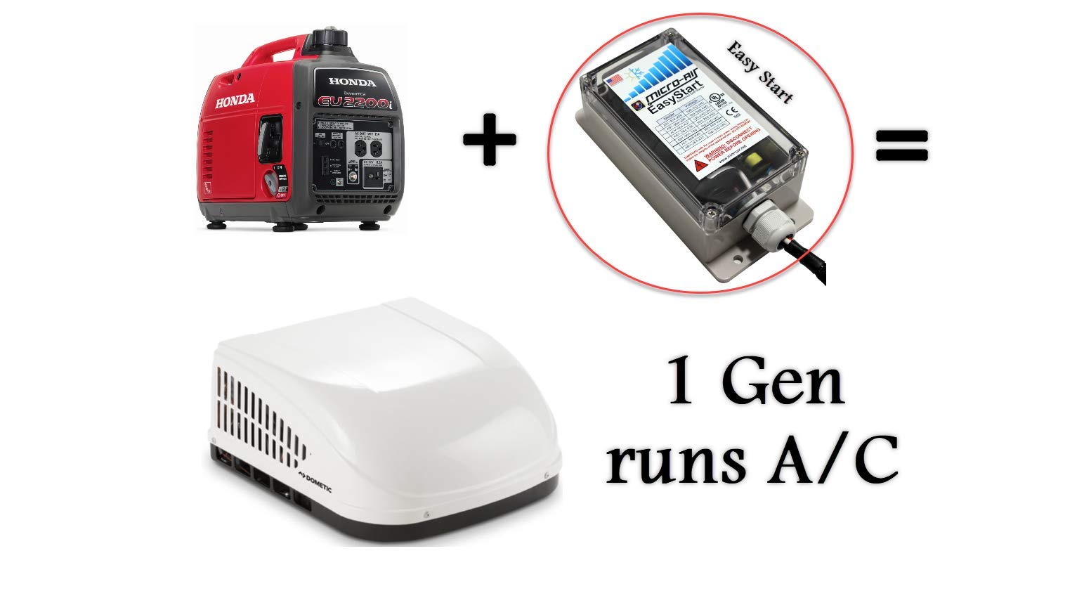 Micro-Air Easystart 364, Marine Air Conditioner Soft Start for RV Air Conditioner Compressor Unit, Travel Trailer Accessories + FREE Easy Installation Start Kit & Connector Parts Included