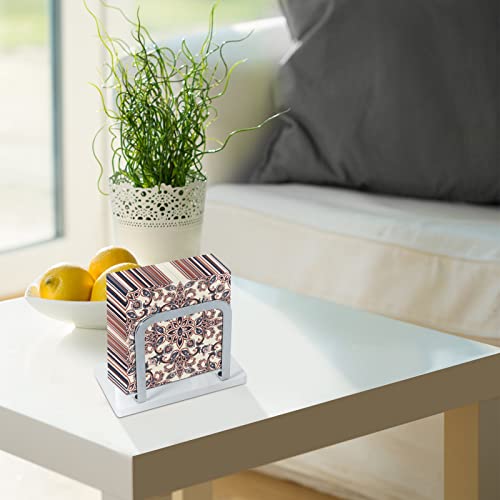 Winmien Napkin Holder, Paper Towel Dispenser with Marble Base for Kitchen Countertops.(Chrome)