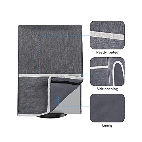 OSPUORT PS5 Dust Cover Thickened Lining for Playstation 5 Console Disc Edition and Digital Edition PS5 Dust Protector Anti Scratch Waterproof Cover Case(Gray)