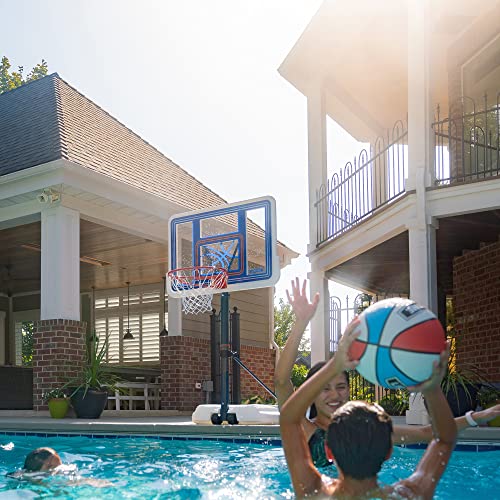 Lifetime 1306 Pool Side Height Adjustable Portable Basketball System, 44 Inch Backboard