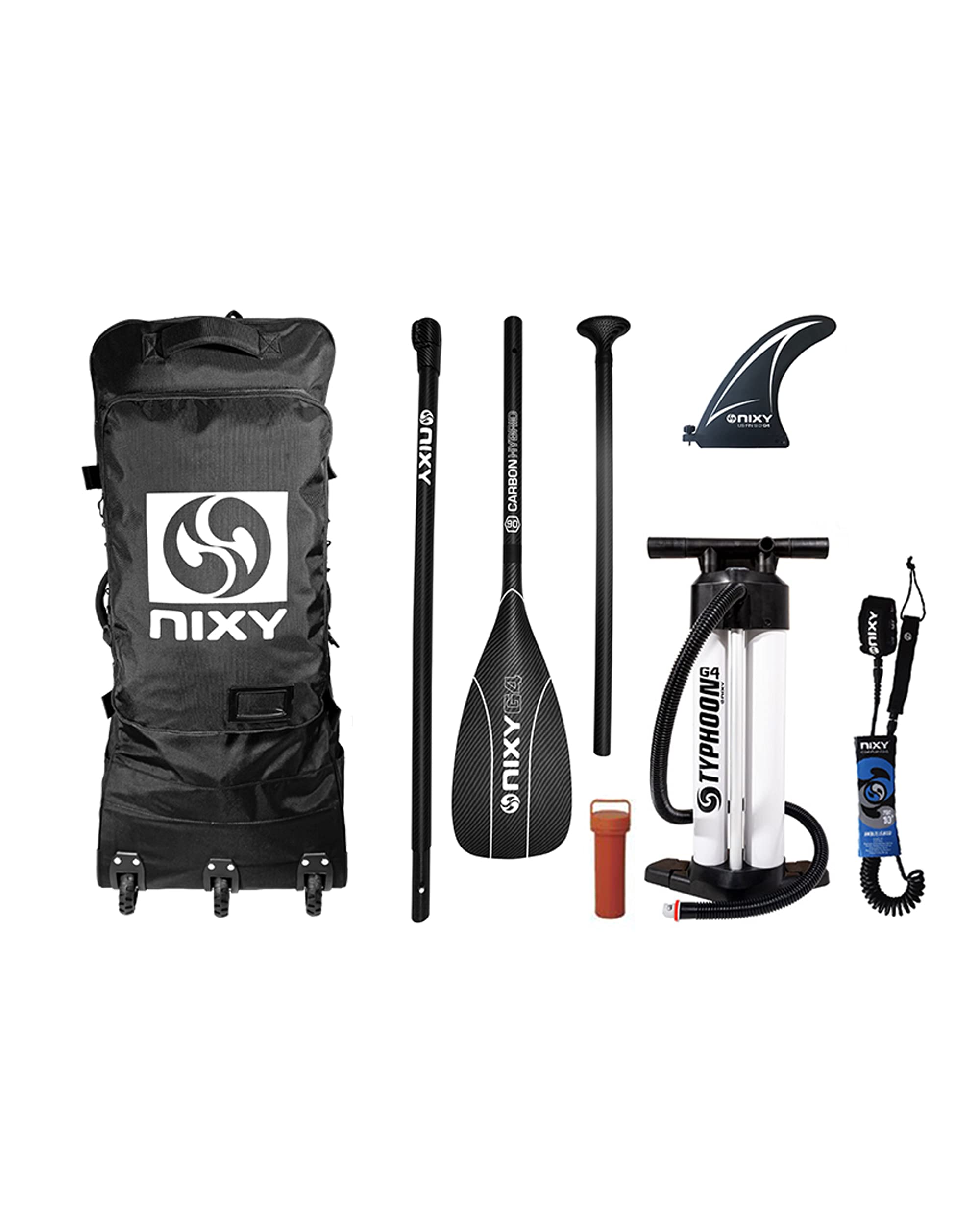 NIXY Manhattan Inflatable Stand Up Paddle Board- Premium Performance SUP, Durable & Lightweight 12′6″ x 28″ x 6″ iSUP, Travel Bag, Carbon Hybrid Paddle, Hand Pump, Leash & More…