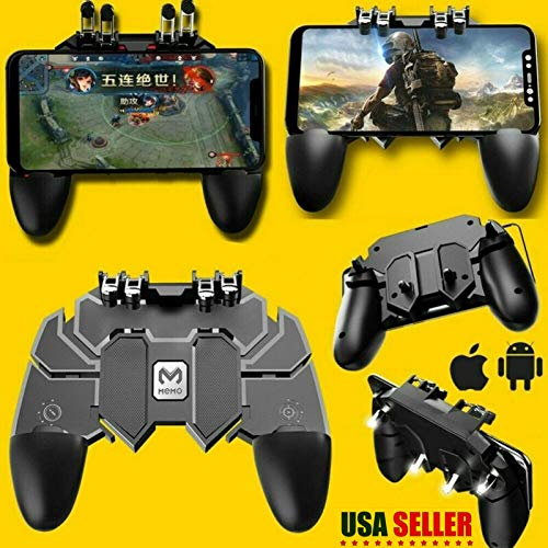 Ruiqas Gaming Grip, Joystick Mobile Phone Gamepad Controller for PUBG Game