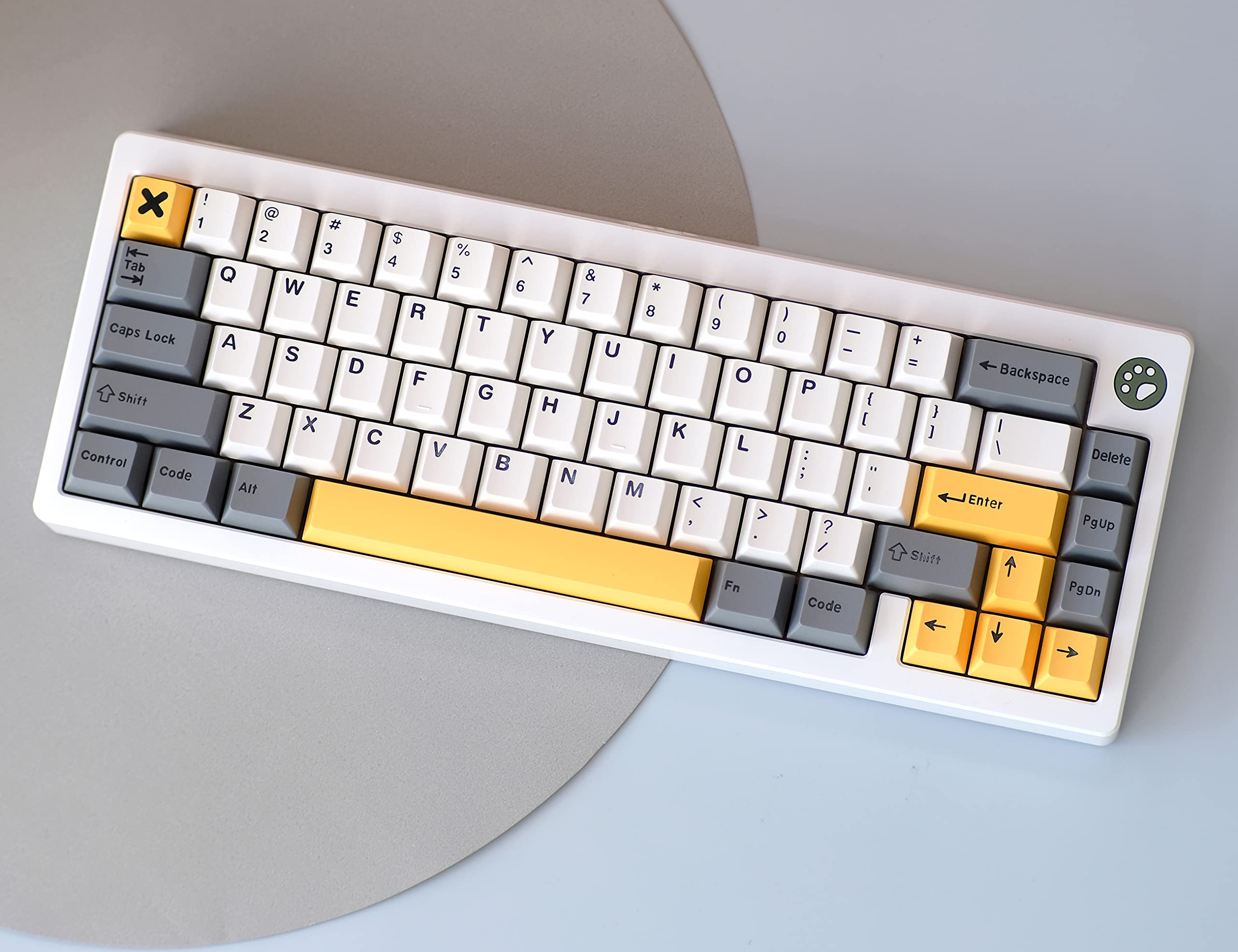 UniCusMech Cherry Profile Keycaps Double Shot ABS 173 Keys ANSI & ISO Layout Keycaps for Mechanical Gaming Keyboard Cherry MX Switches (Heavy Industry)