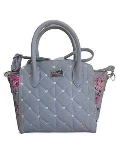 Luv Betsey Kassie PVC Top-Handle Satchel with Crossbody Strap Grey One Size