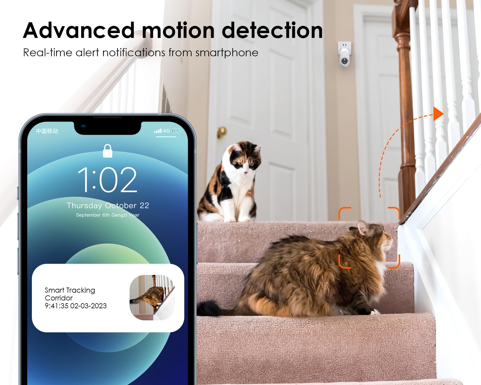 P Panoraxy AI 2K 3MP WiFi Security Indoor Camera, Wireless Plug in Camera, 24/7 Human&Sound Detection, 2.4G PTZ Pet Camera, Dual-Way Talk, Color Night Vision, Compatible with Alexa & Google Home